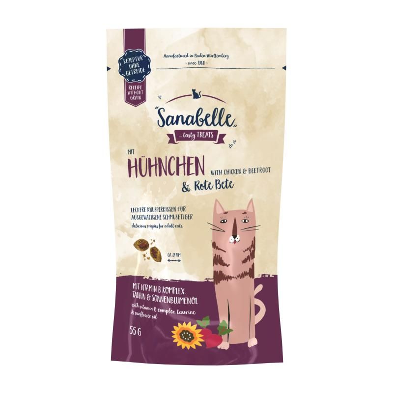 Sanabelle Knusperkissen Huhn & Rote Beete | 20 x 55 g | 1cbs39